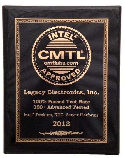 Legacy Electronics – Intel Certification